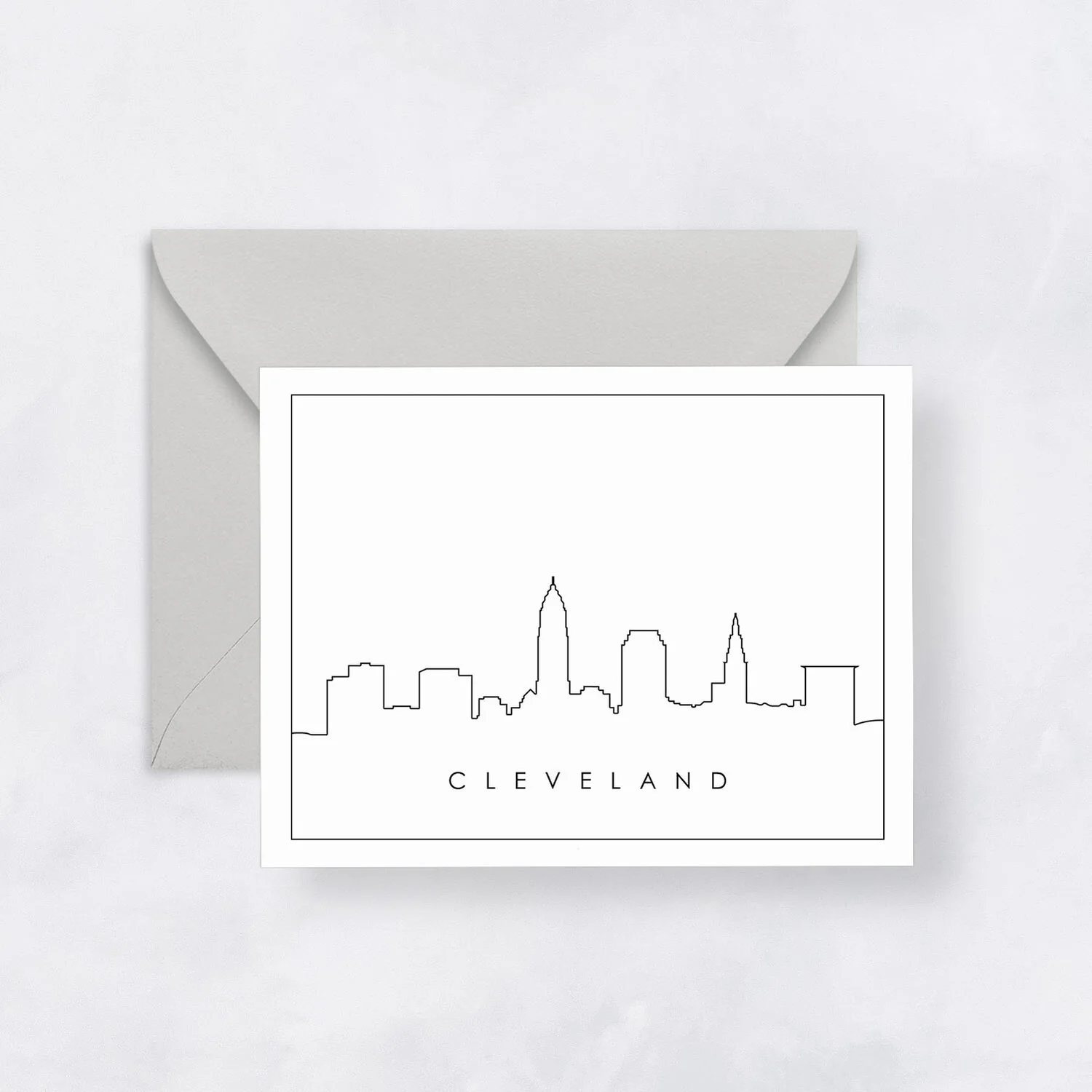Cleveland Skyline Drawing