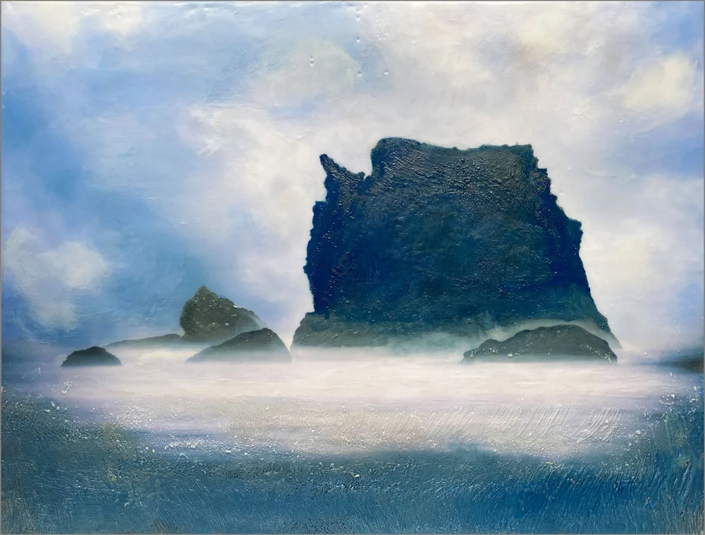 Photo-Encaustic With Painting — Howard Grill Photography