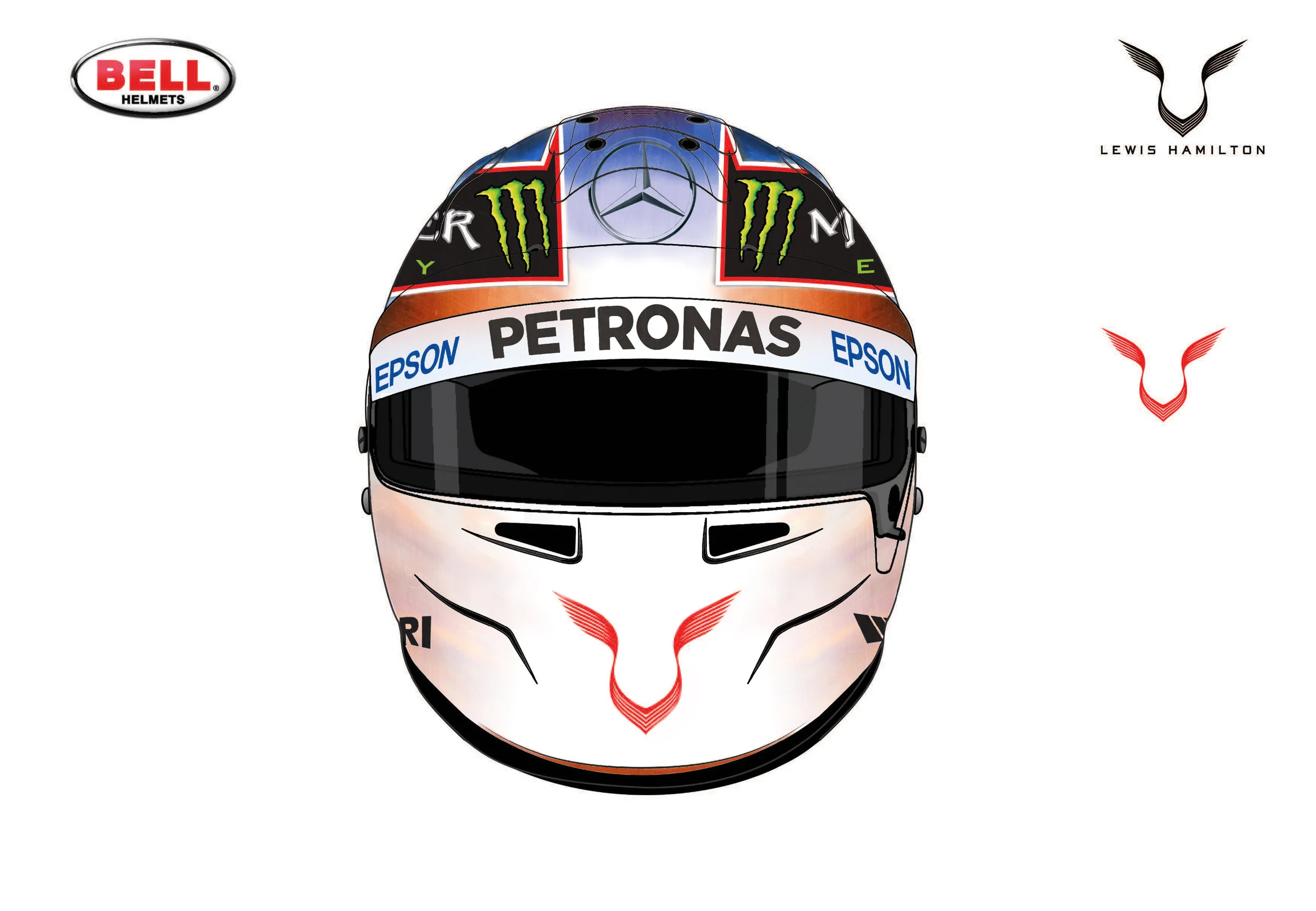 Lewis Hamilton Helmet Design Competition — Matt Ruocco Illustrator