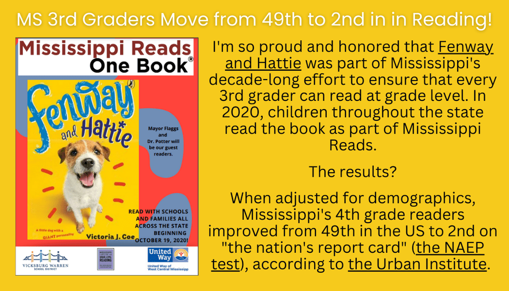 Fenway and Hattie Helps Mississippi 3rd Graders Make Huge Gains in ...
