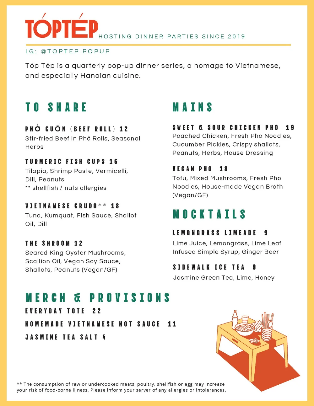 Woon Presents Top Tep Pop Up ~ Mon. June 20th — Woon