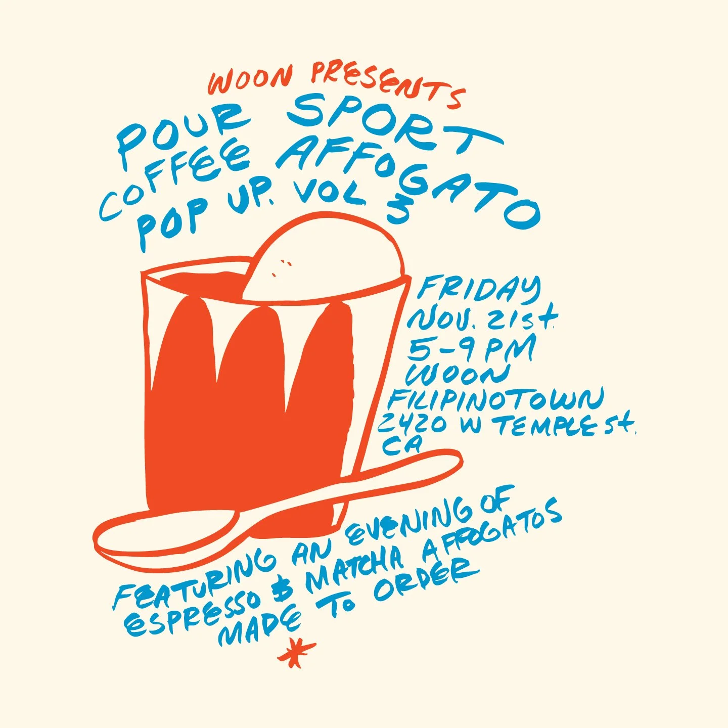 Pour Sport Coffee Affogato Pop-Up Vol. 3 @ Woon Filipinotown! — Woon