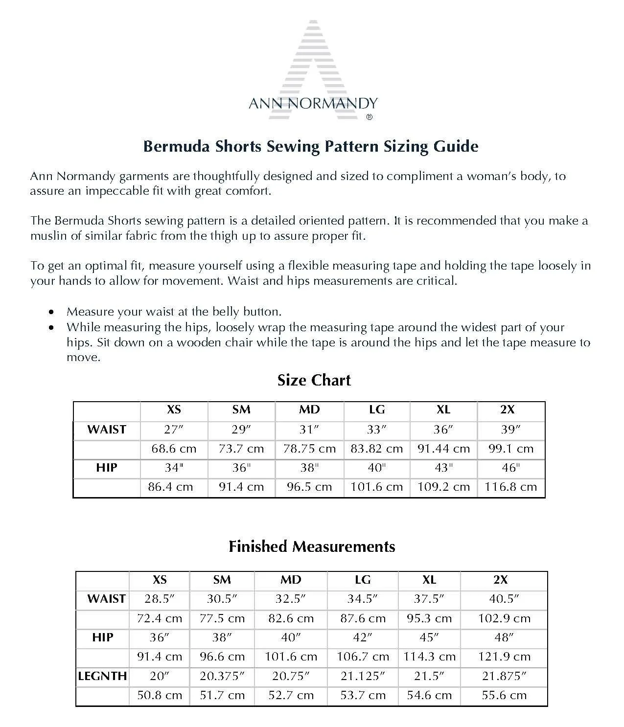 Sew The Look Bermuda Shorts and Sleeveless Top Sewing Patterns Bundle ...
