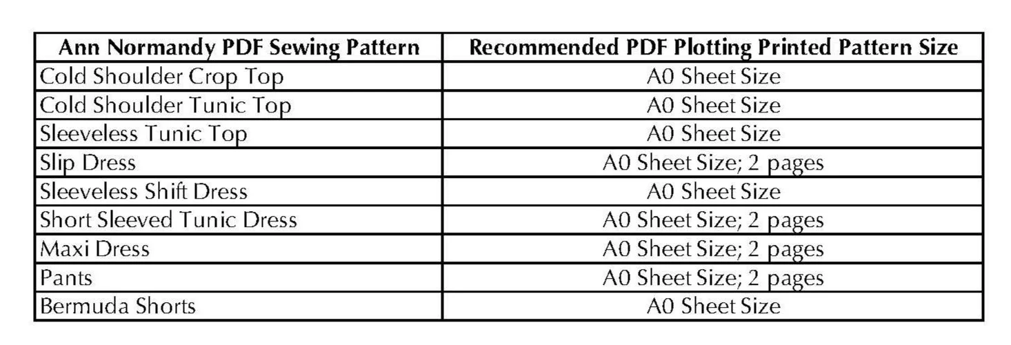 Slip Dress PDF Sewing Pattern by Ann Normandy Design — Sewing Patterns ...