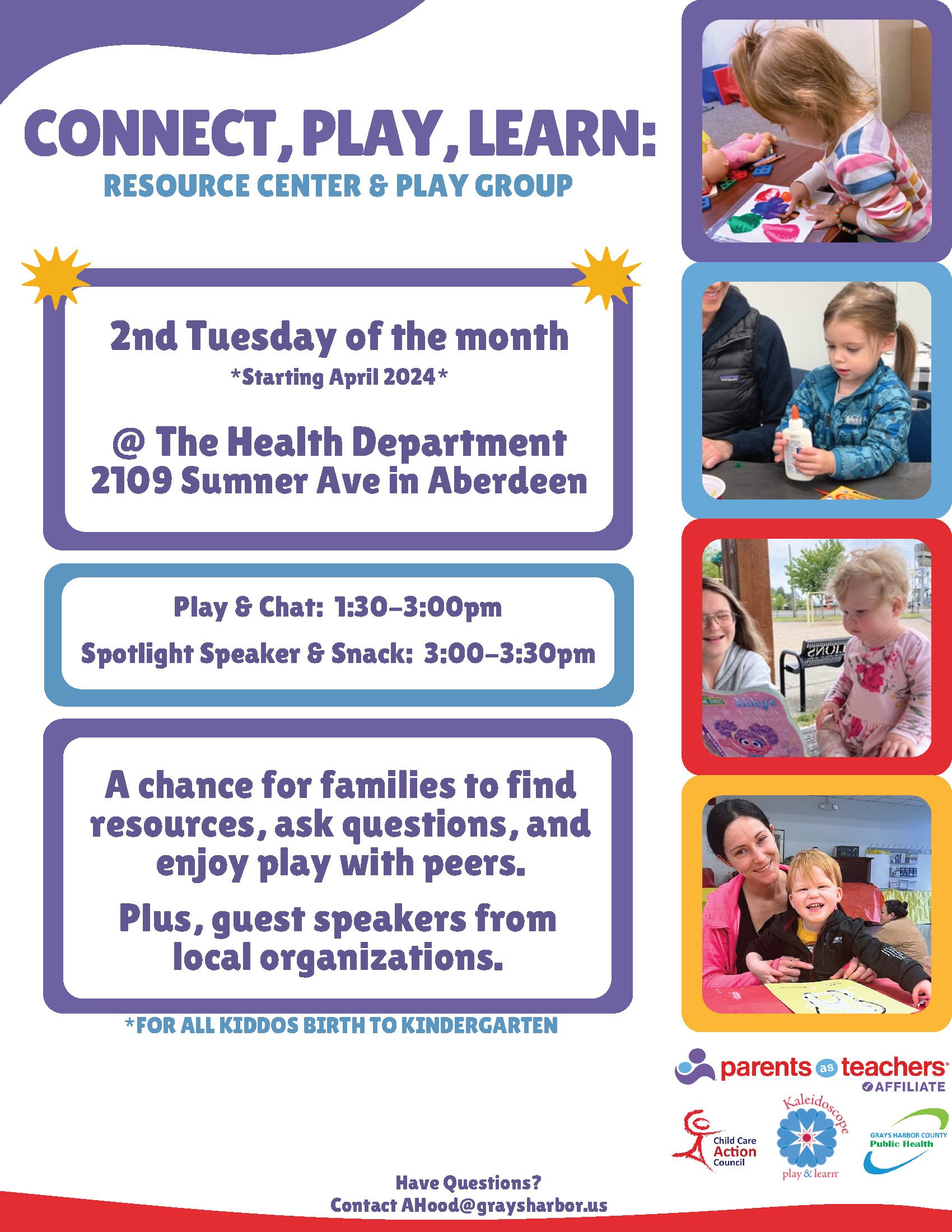 Connect, Play Learn Resource Center and Play Group — Grays Harbor ...