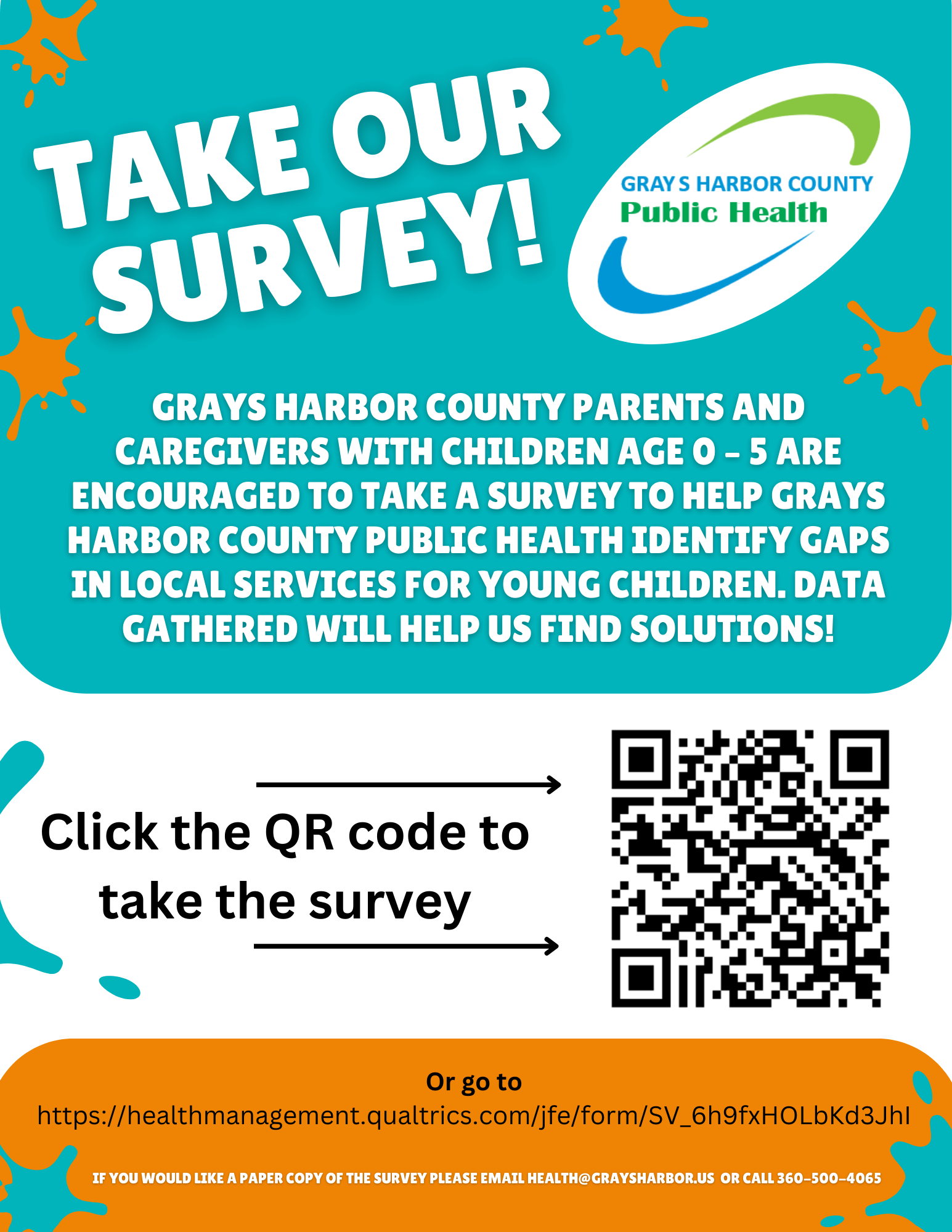 CLOSED: Early childhood services survey — Grays Harbor County Public Health