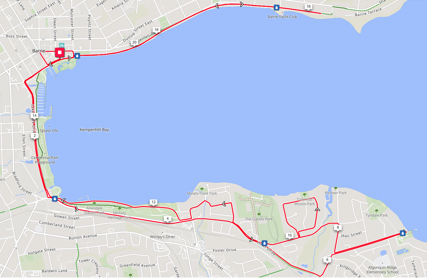 Schedule & Course Information — Honda Waterfront Run