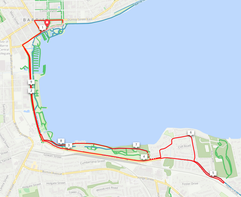 Schedule & Course Information — Honda Waterfront Run