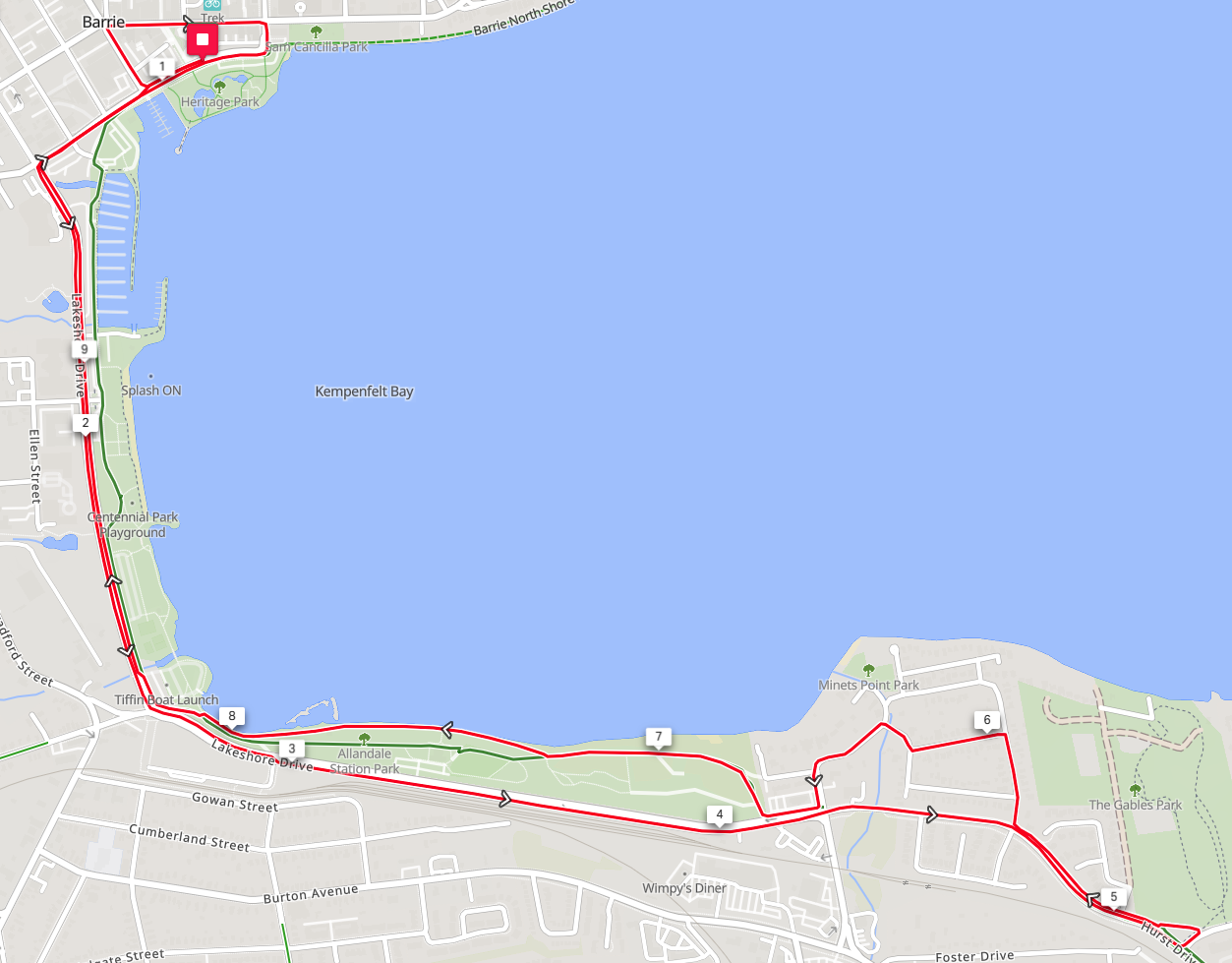 Schedule & Course Information — Honda Waterfront Run