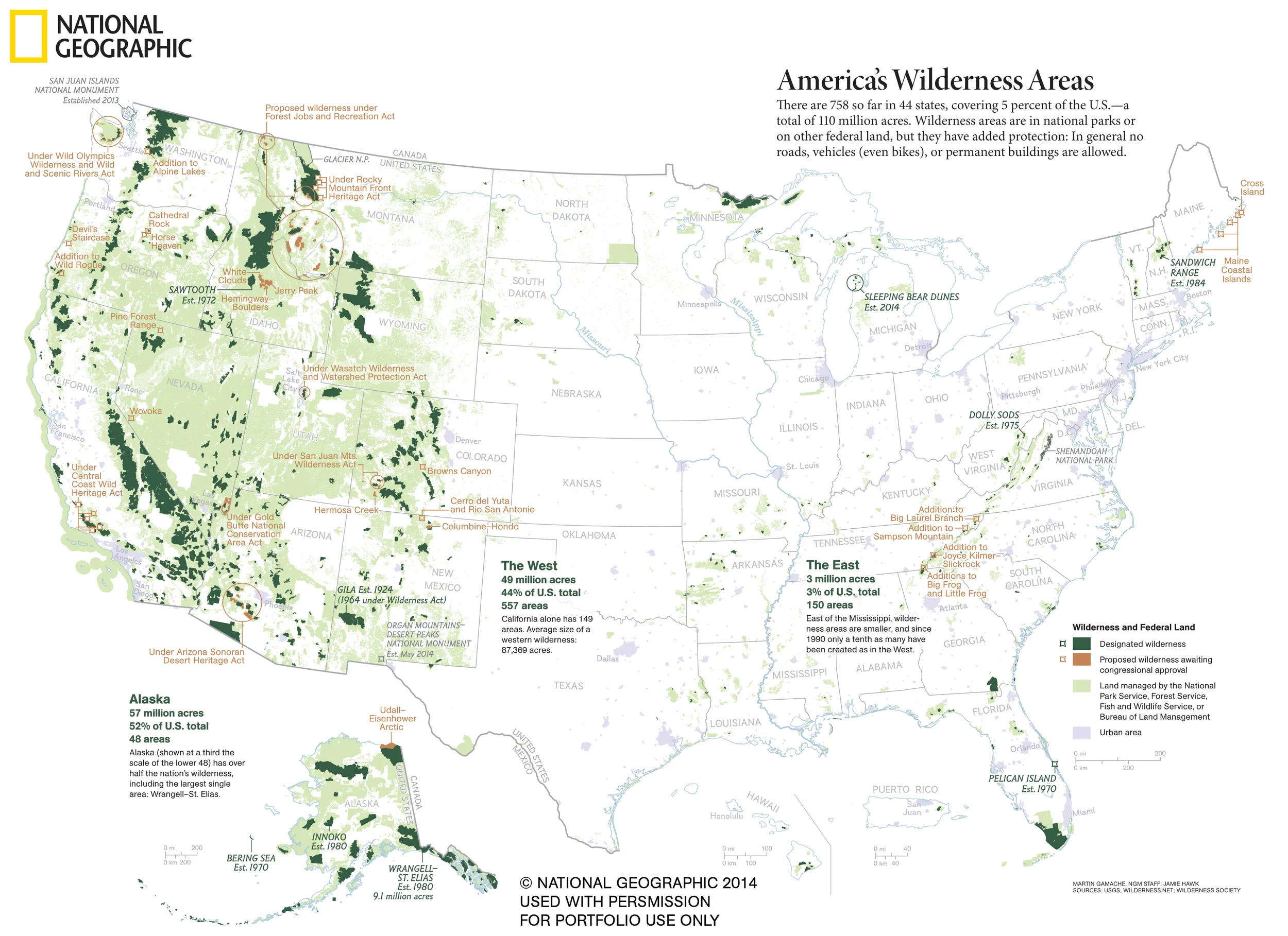 Wilderness Act Map