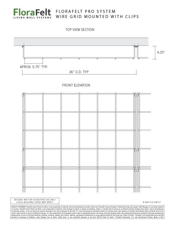 Florafelt Pro Living Wall System Unit — Florafelt Living Wall Systems