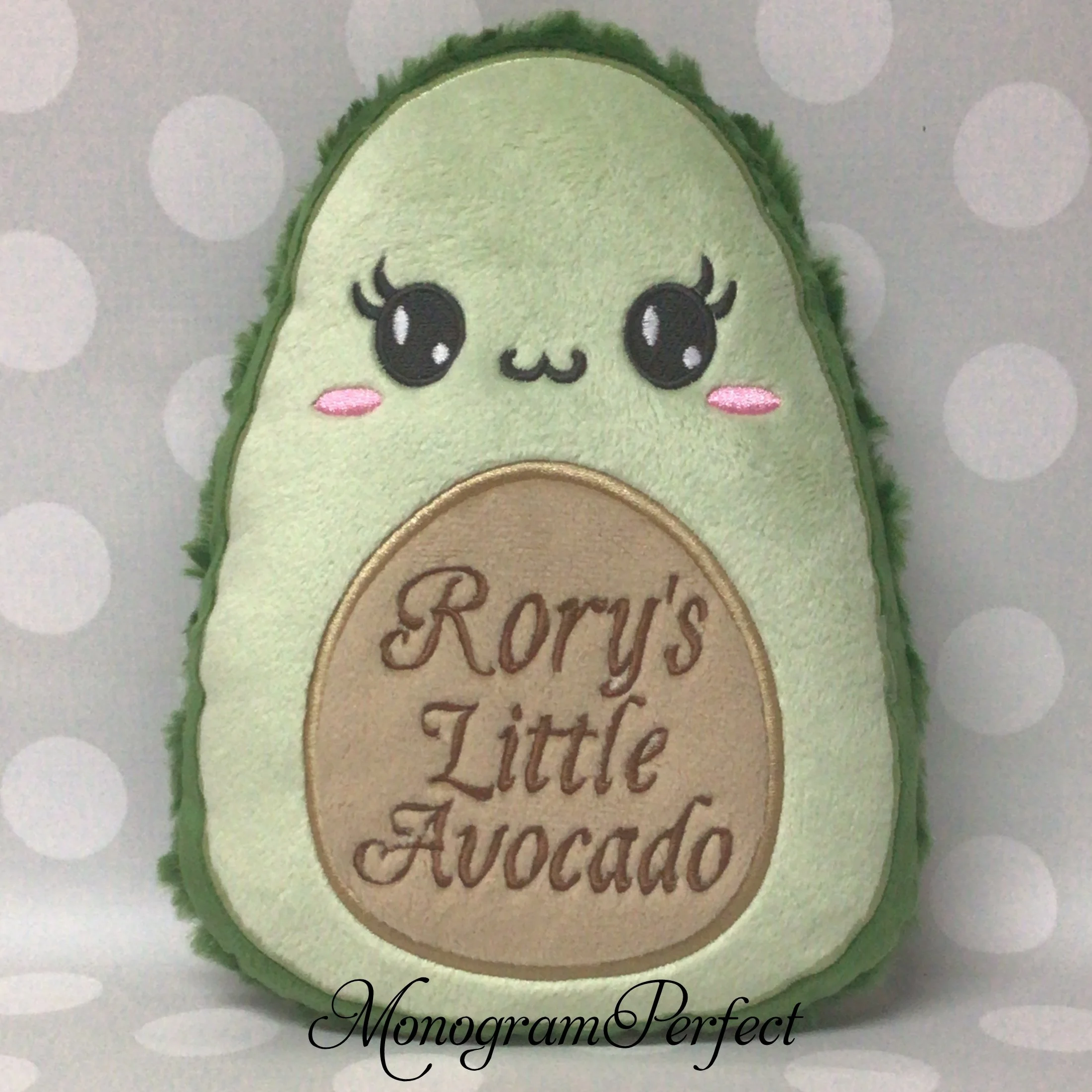 Personalized Avocado Stuffie - Custom Name Plush Toy — MonogramPerfect