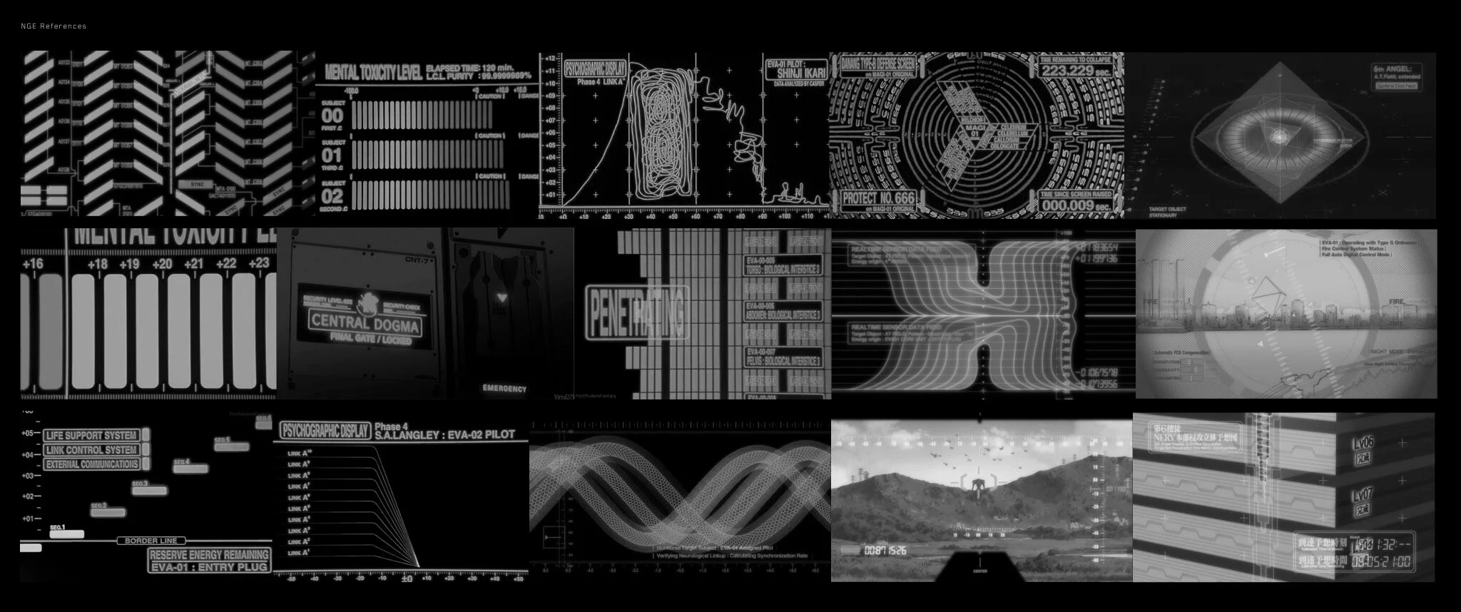 Neon Genesis Evangelion Screen Graphics — Pedro Fleming