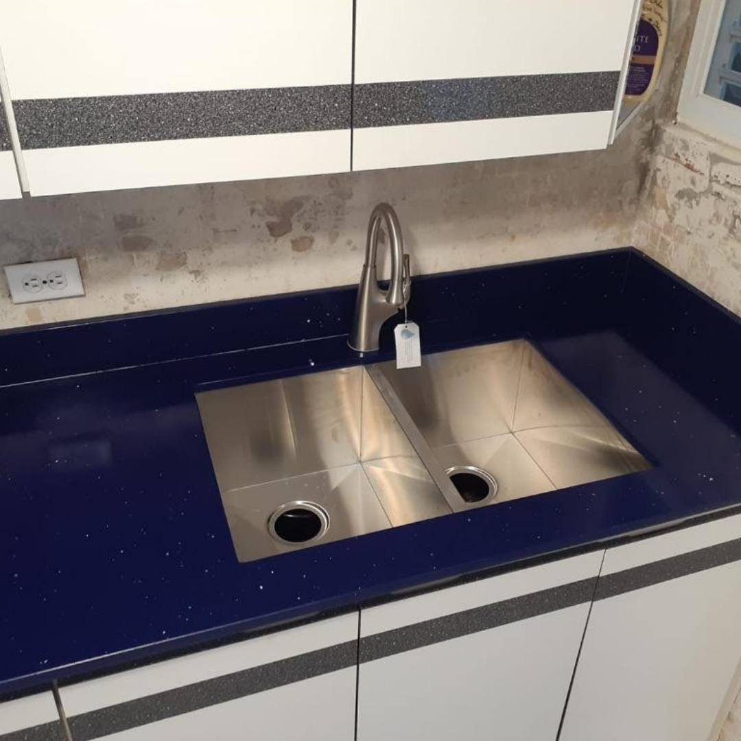 Zante Quartz azul para topes de cocina y encimeras de baño Puerto Rico