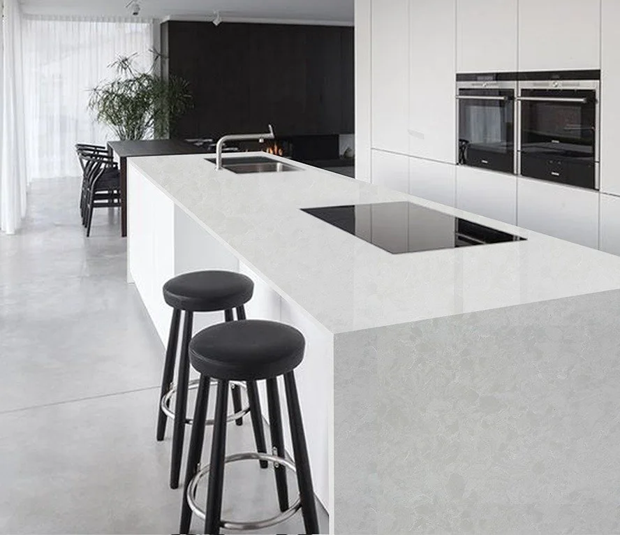 Siros Quartz engineered stone for modern kitchen countertop Puerto Rico
