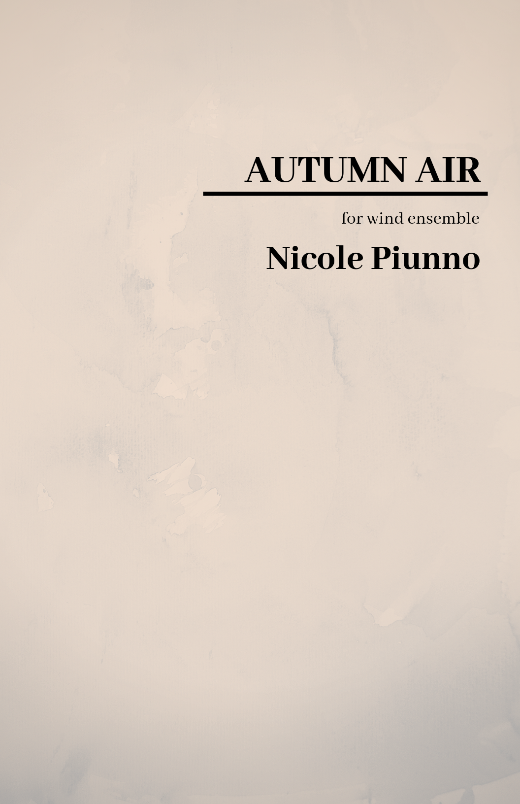 Autumn Air — Nicole Piunno