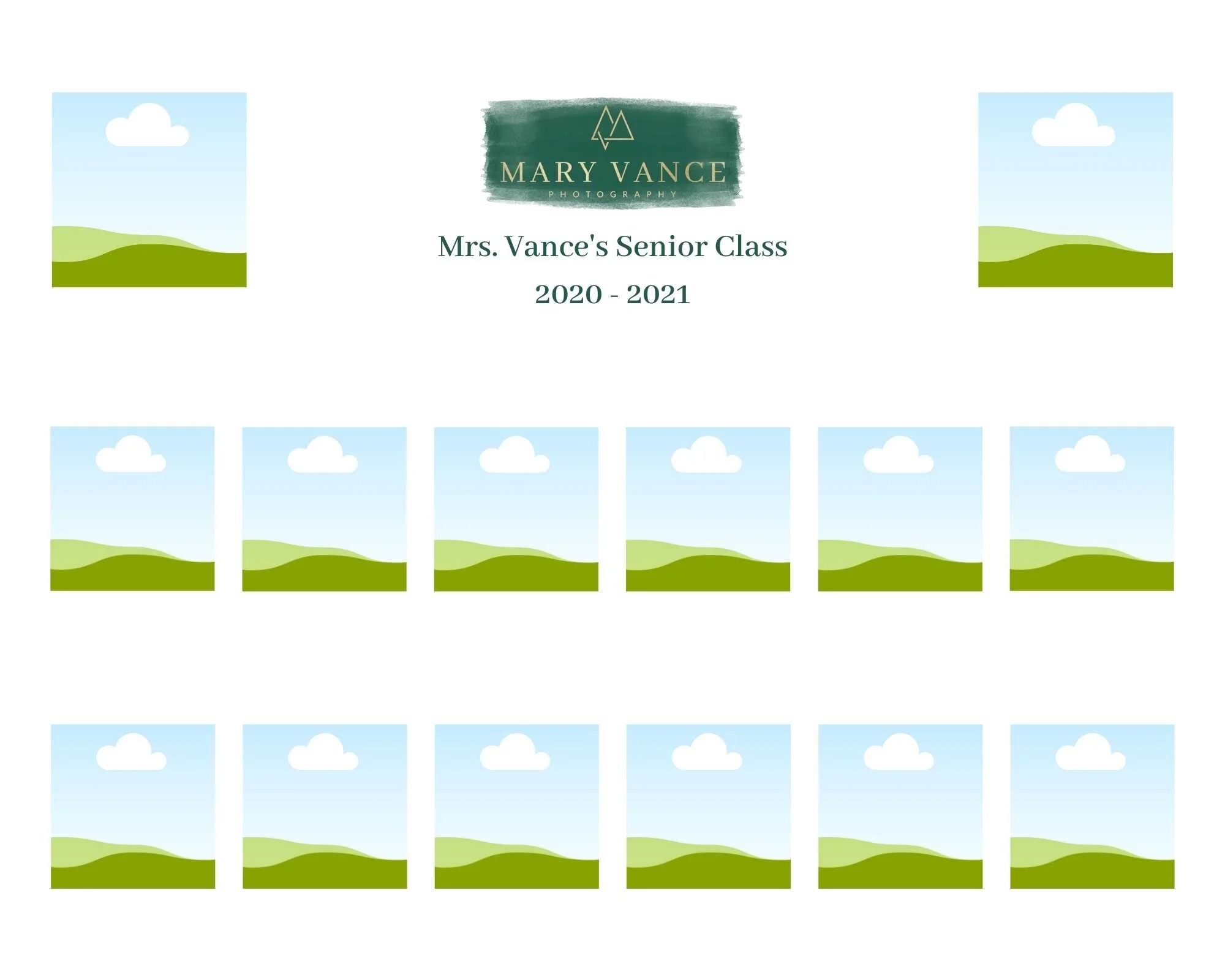 Class Composite Templates — Mary Vance Photography
