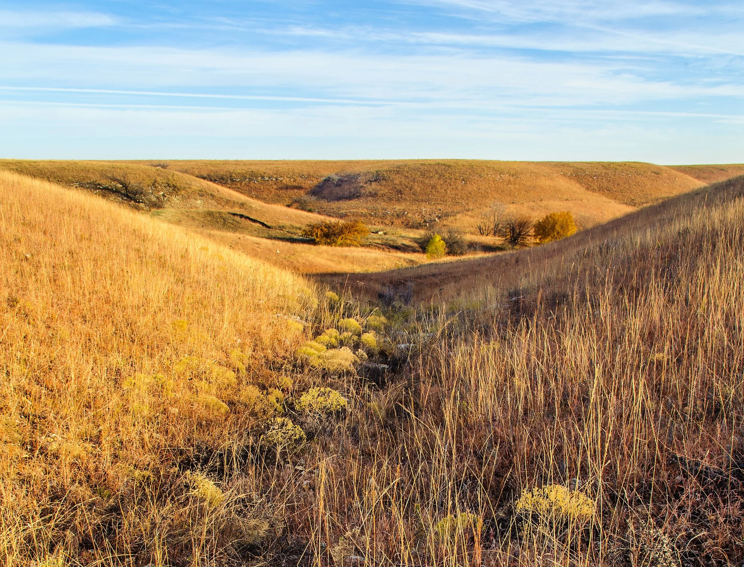 Kansas Prairie Landscape Clouds