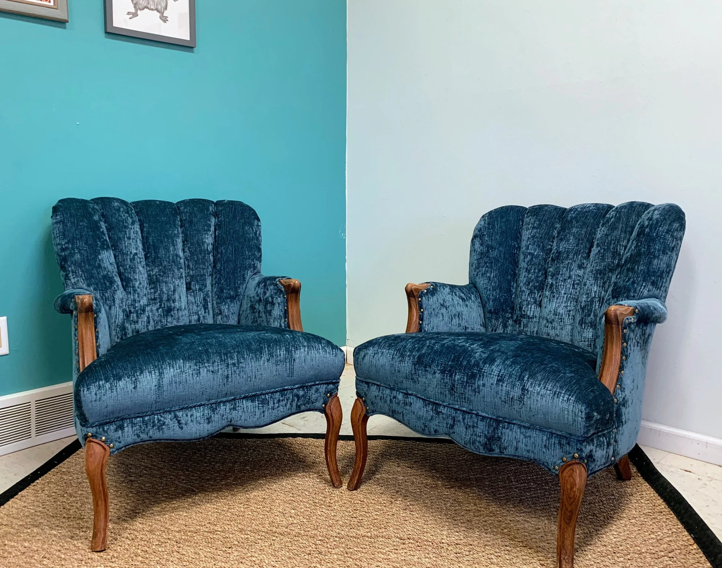 Antique Channel Back Sofa | Baci Living Room