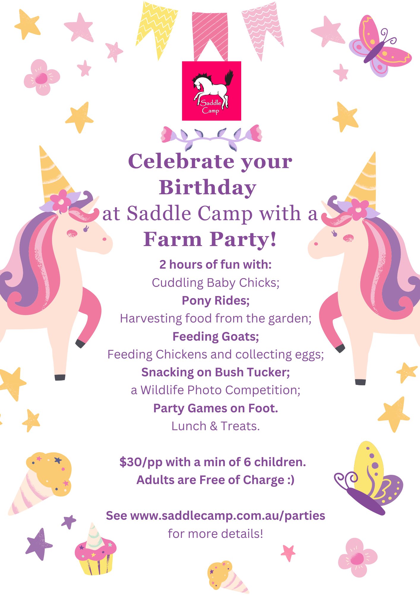 Parties — The Saddle Camp