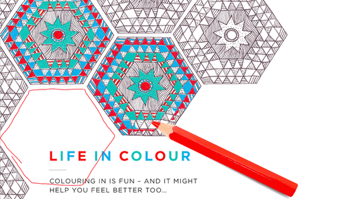 Life in colour: FREE colouring card download | The Simple Things
