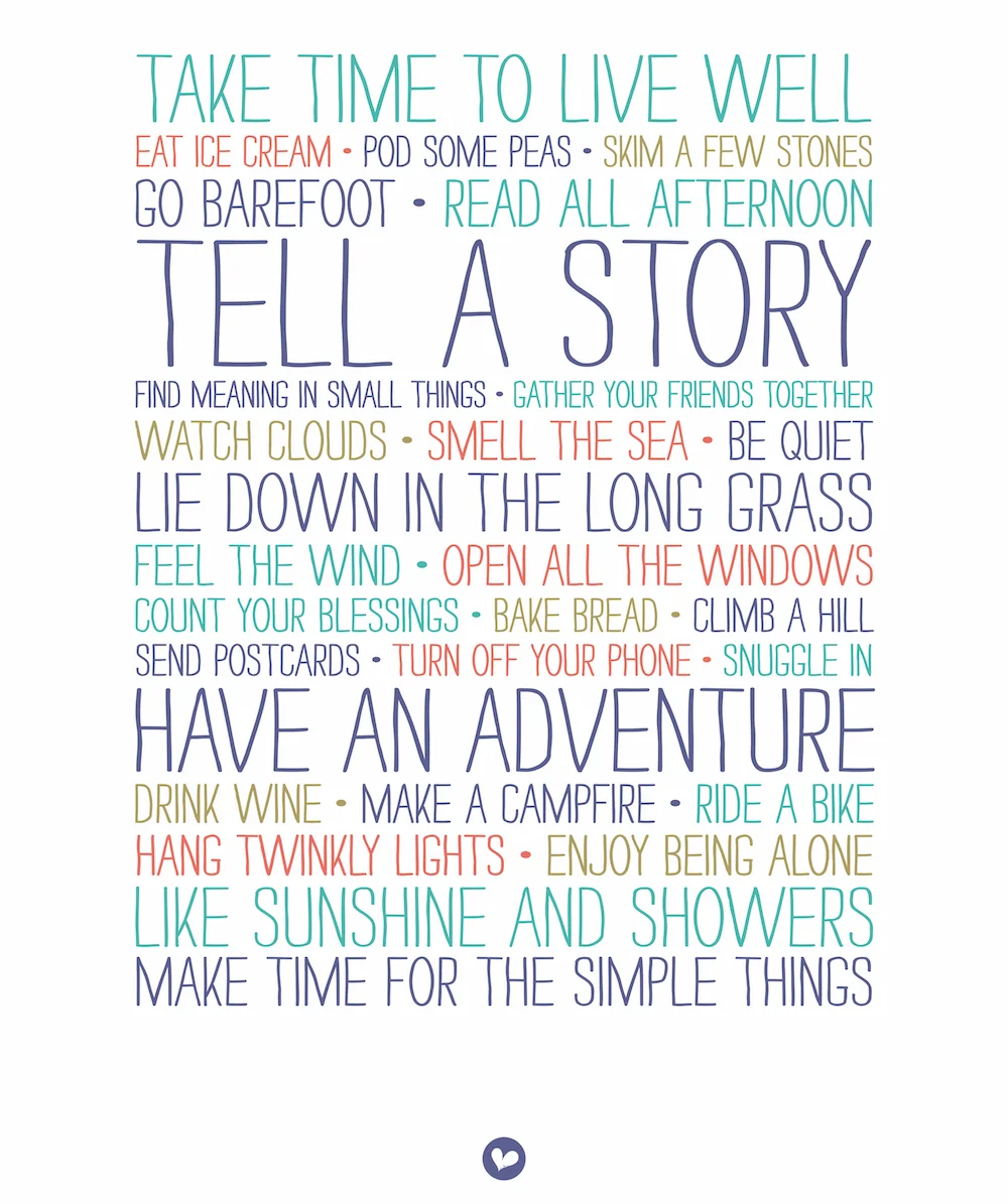 The Simple Things letterpress print | The Simple Things