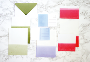 Make | Dip dye stationery | The Simple Things
