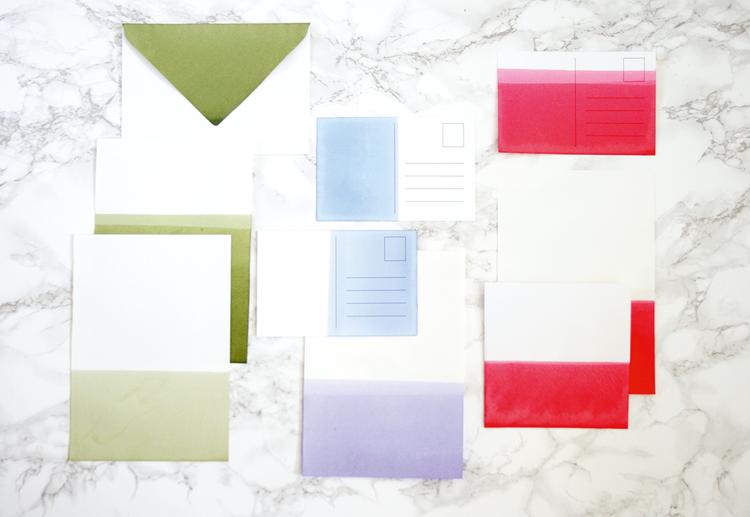 Make | Dip dye stationery | The Simple Things