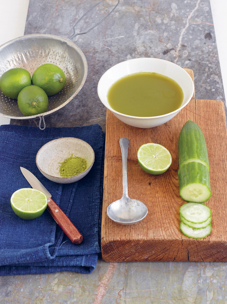 Cucumber, matcha and lime face mask | The Simple Things