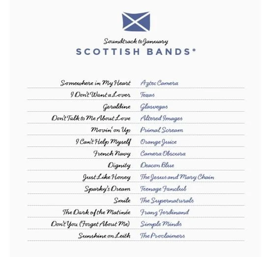 Playlist | Songs by Scottish bands | The Simple Things