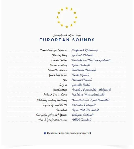 Playlist | European sounds | The Simple Things