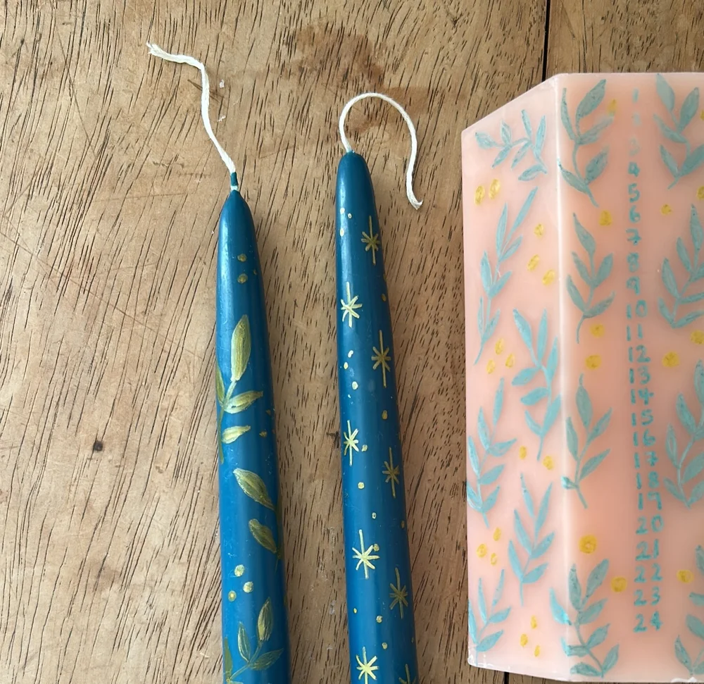 Make | Hand-painted Taper Candles | The Simple Things