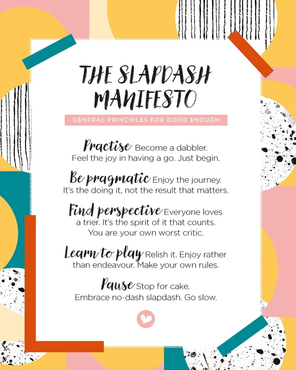 Manifesto | Slapdash | The Simple Things