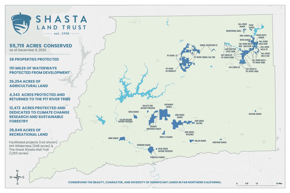 Properties Conserved — Shasta Land trust