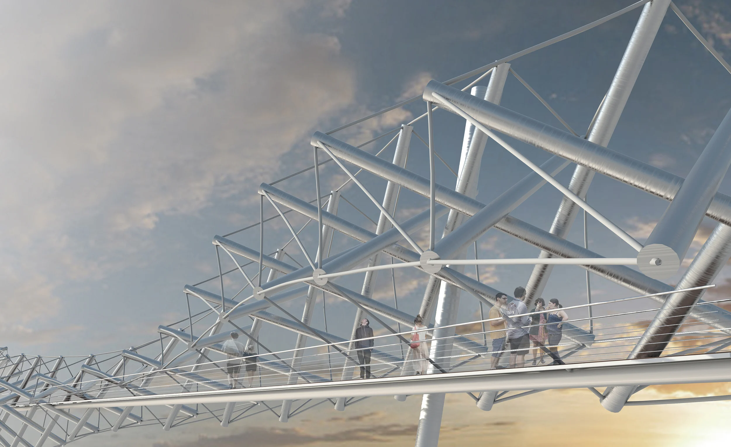 Tensegrity Bridge — Atelier Architecture 64