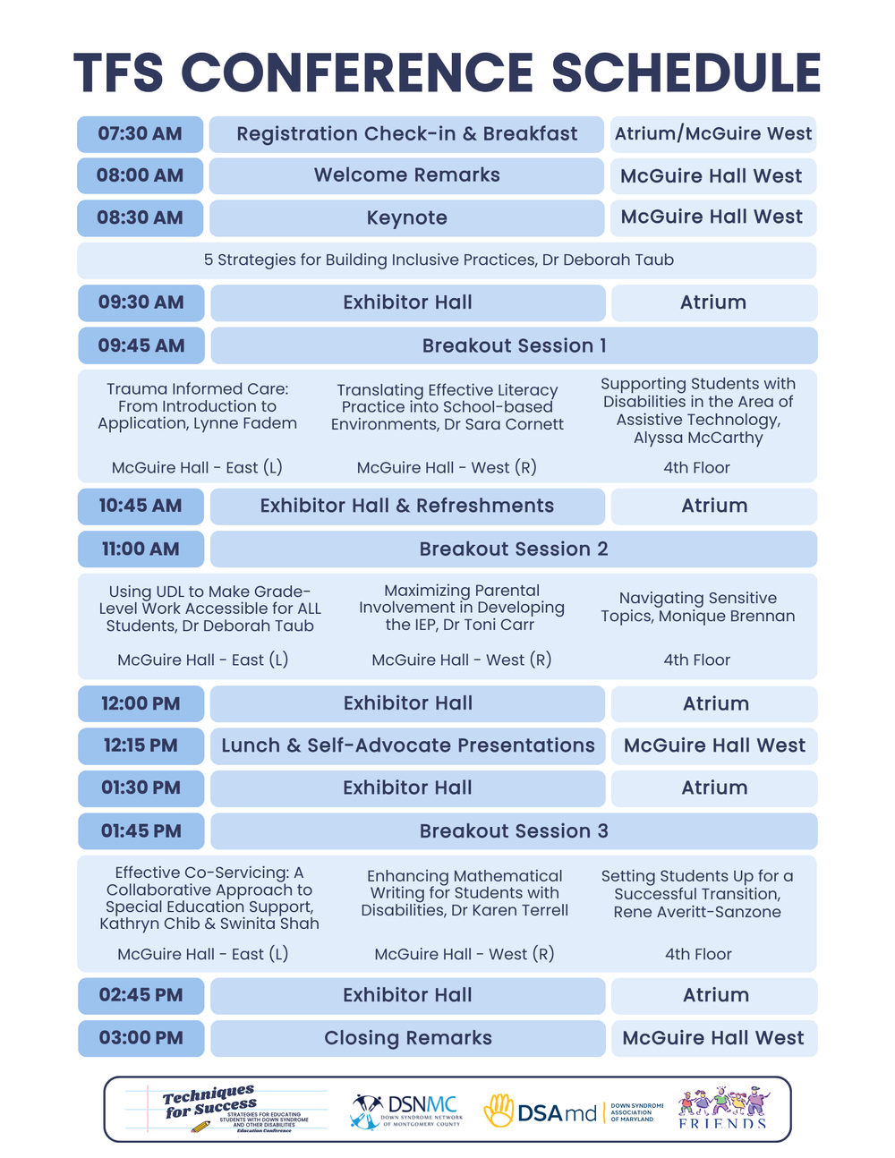 Conference Details — Techniques for Success