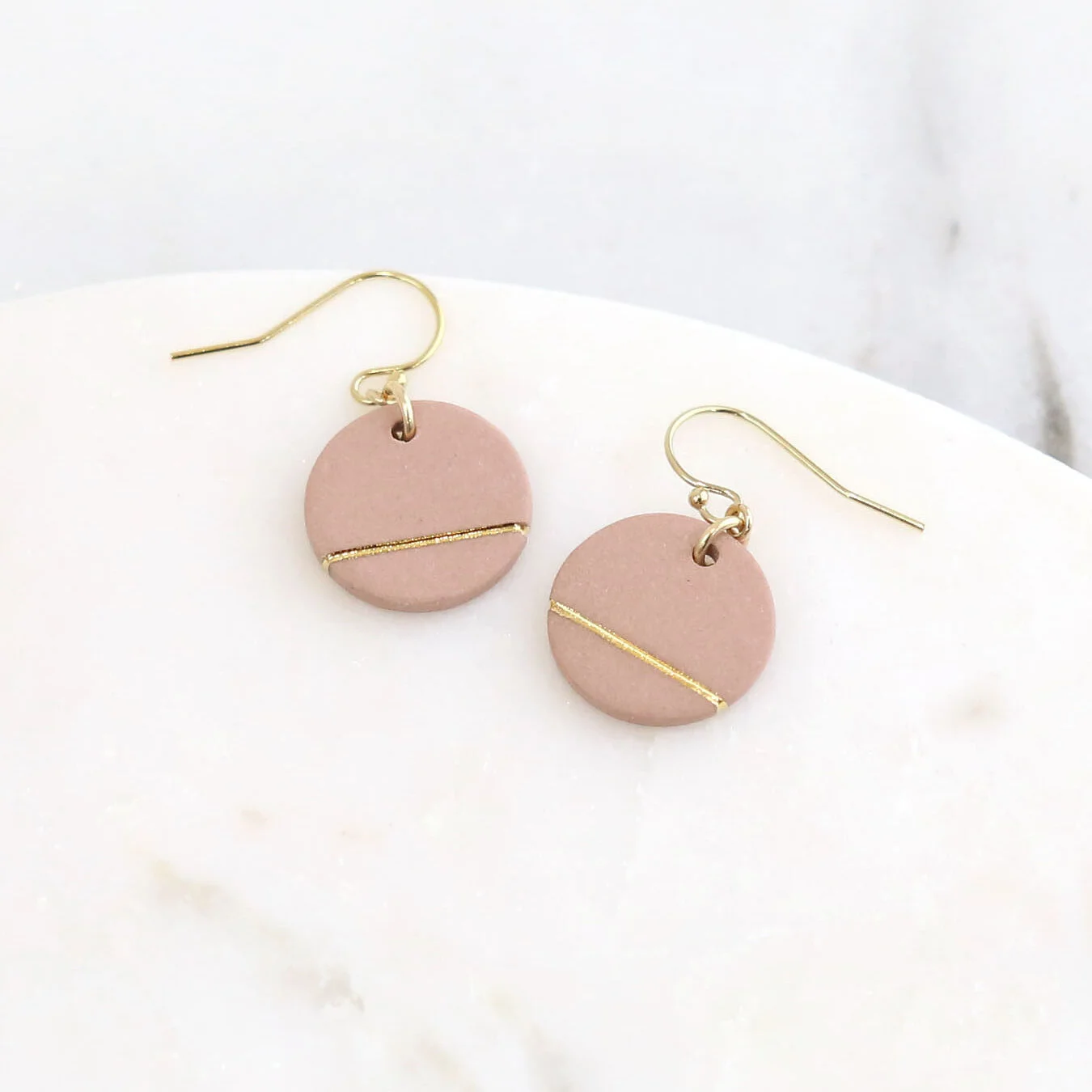Simple Round Gold Earrings