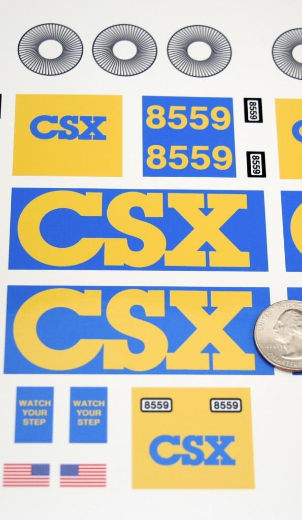 Custom CSX Stickers for LEGO™ 60052 Cargo Train — Home