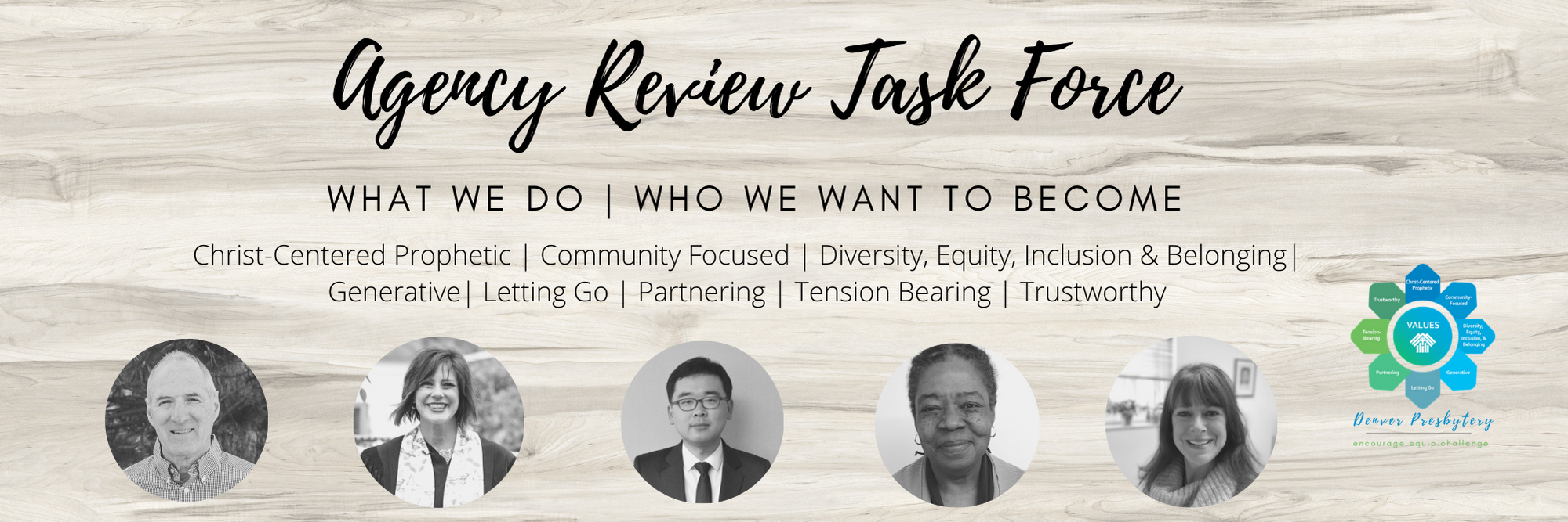 The work for the Agency Review Task Force has begun! — Denver Presbytery