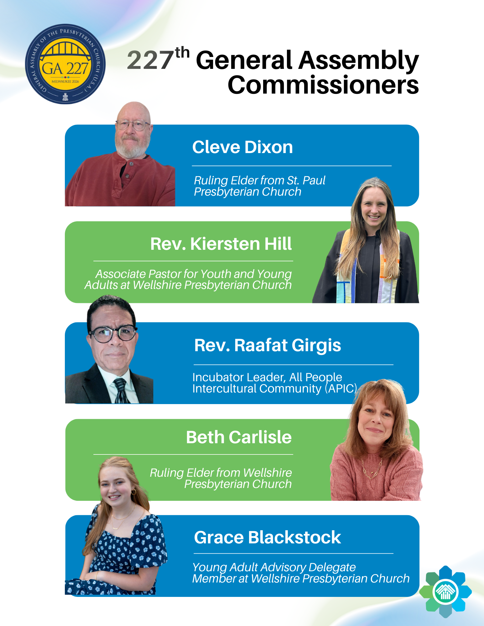 Meet our 227th General Assembly Commissioners — Denver Presbytery