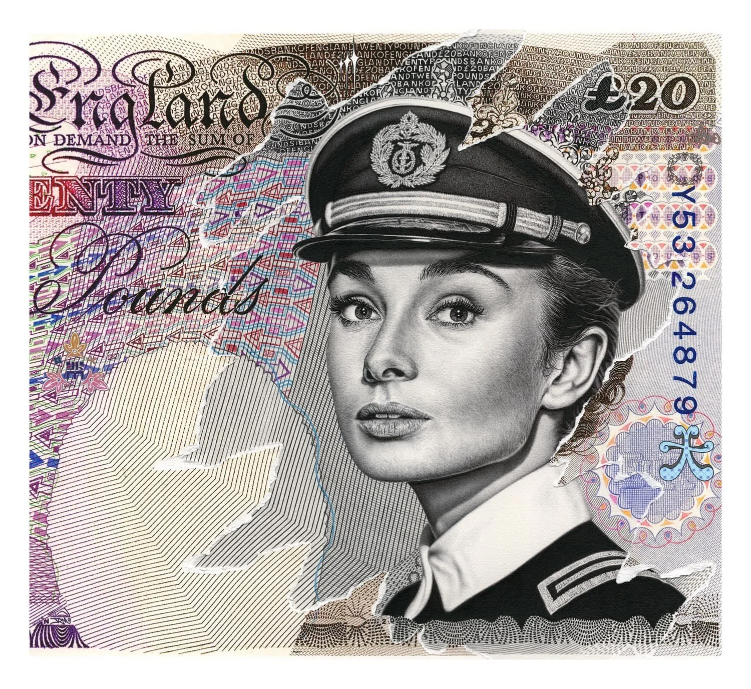 ‘Audrey On £20’, by James Mylne
