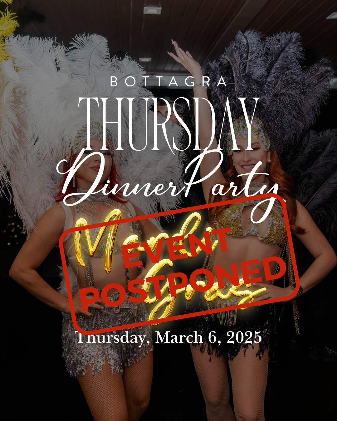 THURSDAY DINNER PARTY — Bottagra