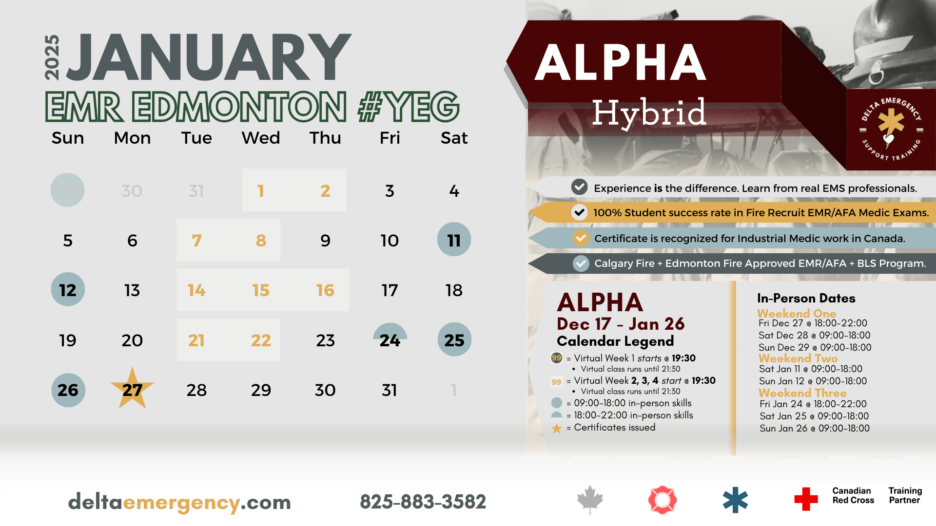 Red Cross Emergency Medical Responder course in Alberta. Certificates ...