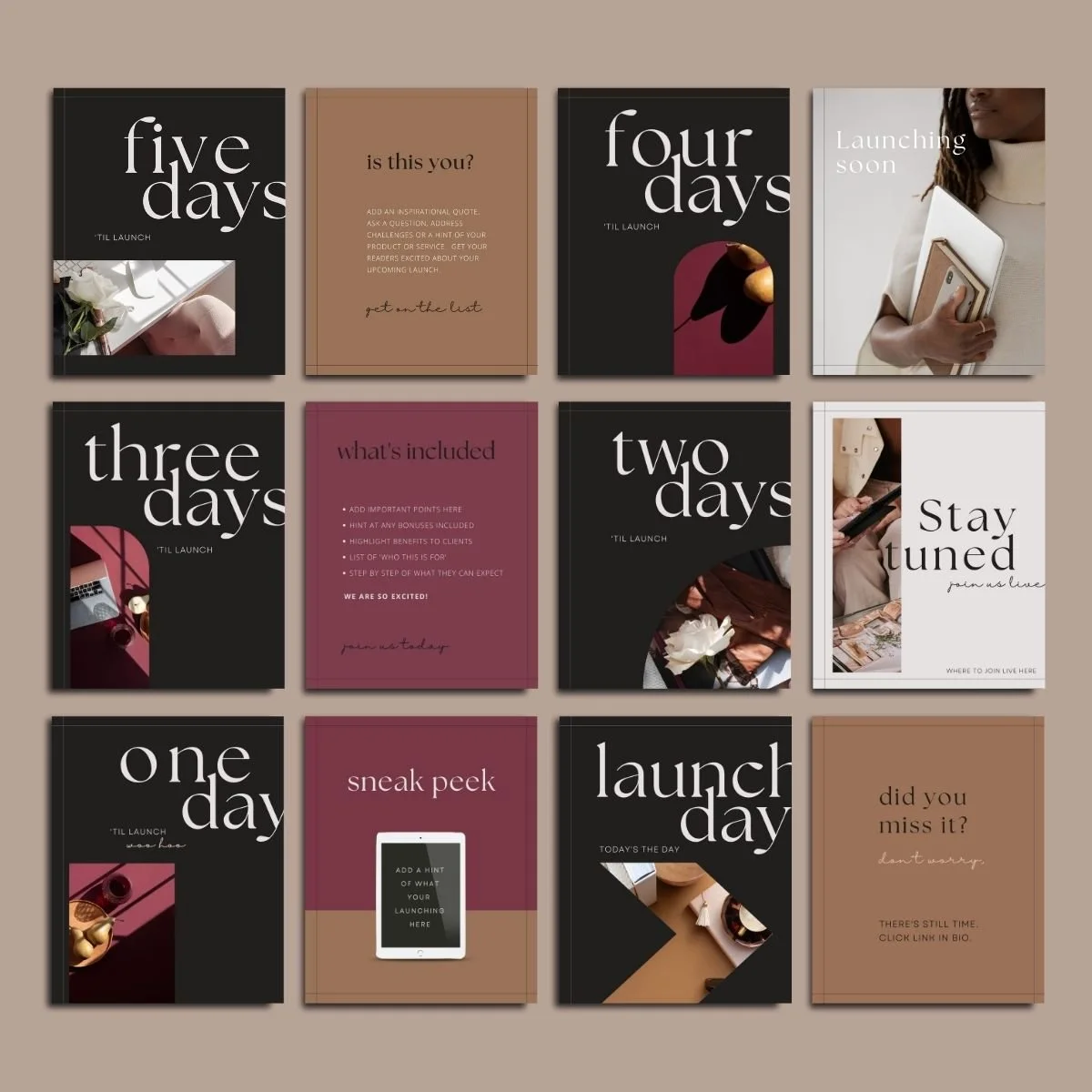 Launch Countdown Template — Her Creative Studio