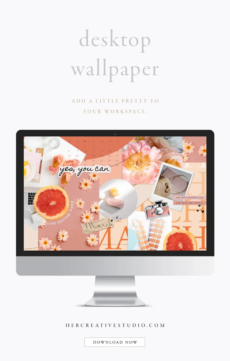 March Desktop Wallpaper 2022 — Her Creative Studio
