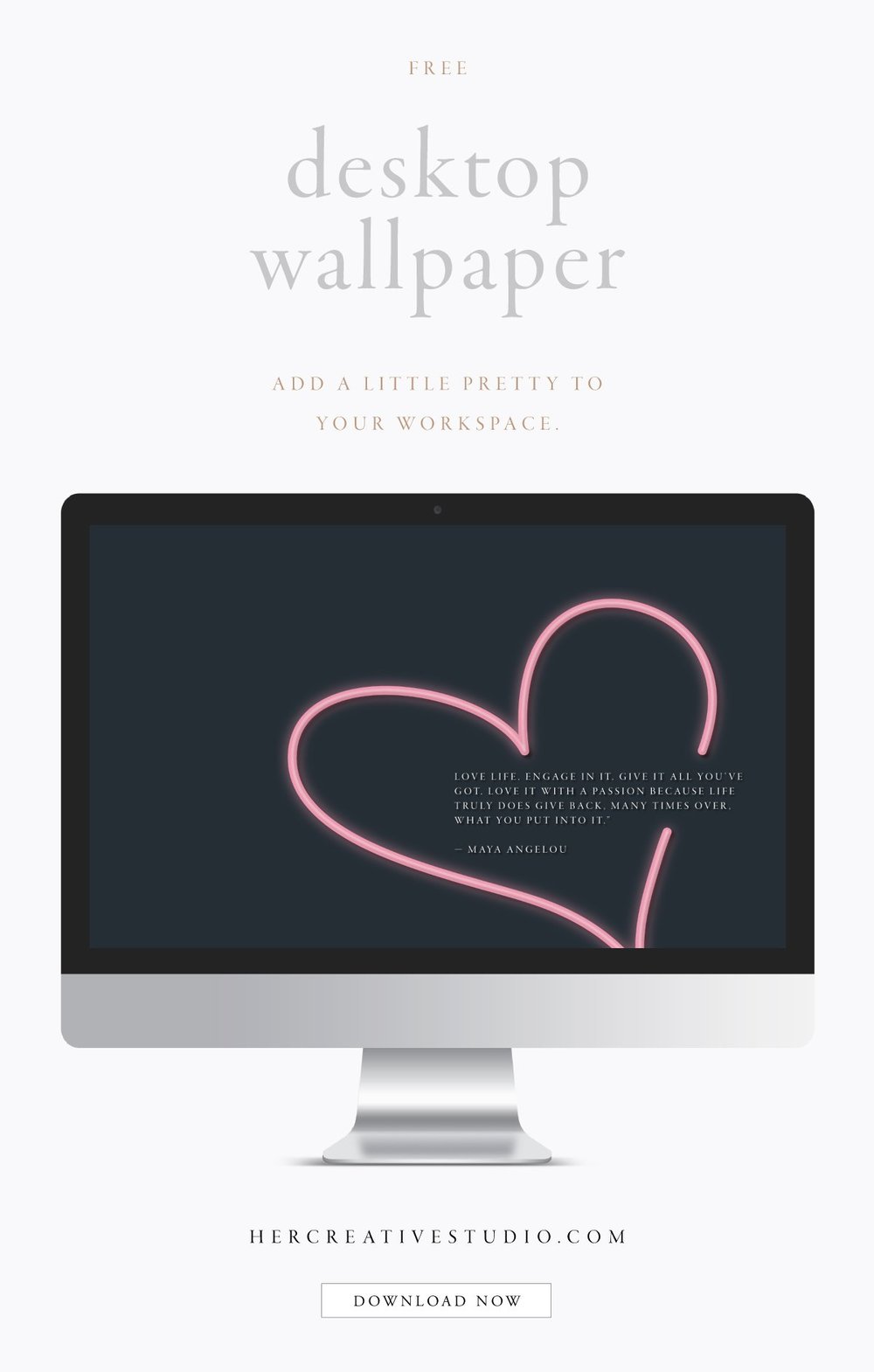 February Desktop Wallpaper 2023 — Her Creative Studio