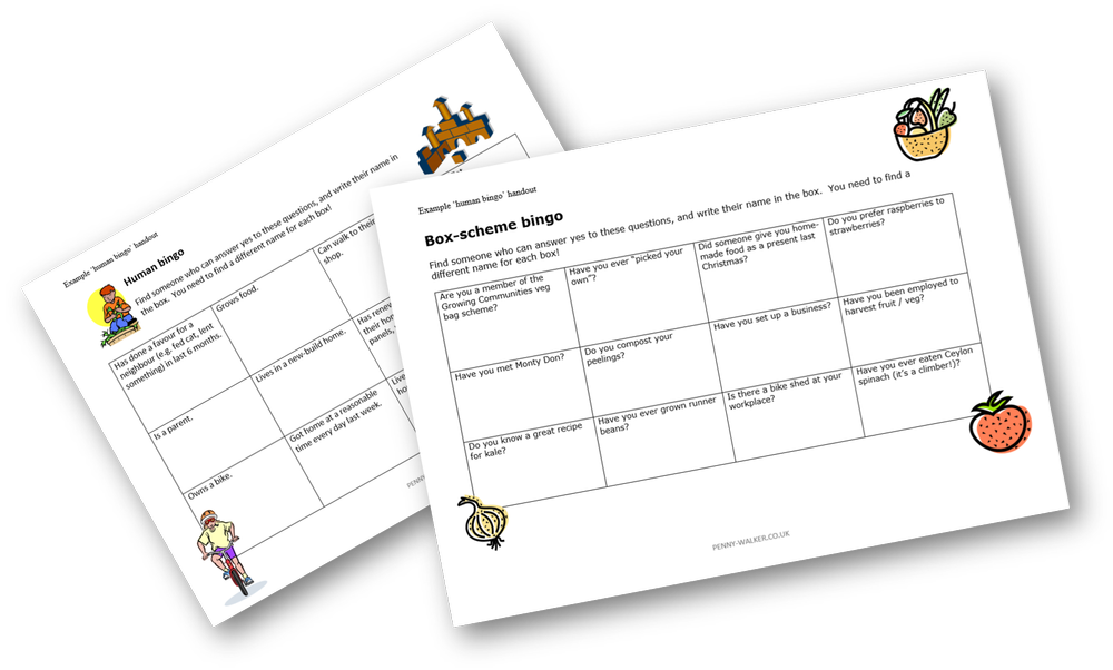 Human bingo — Penny Walker