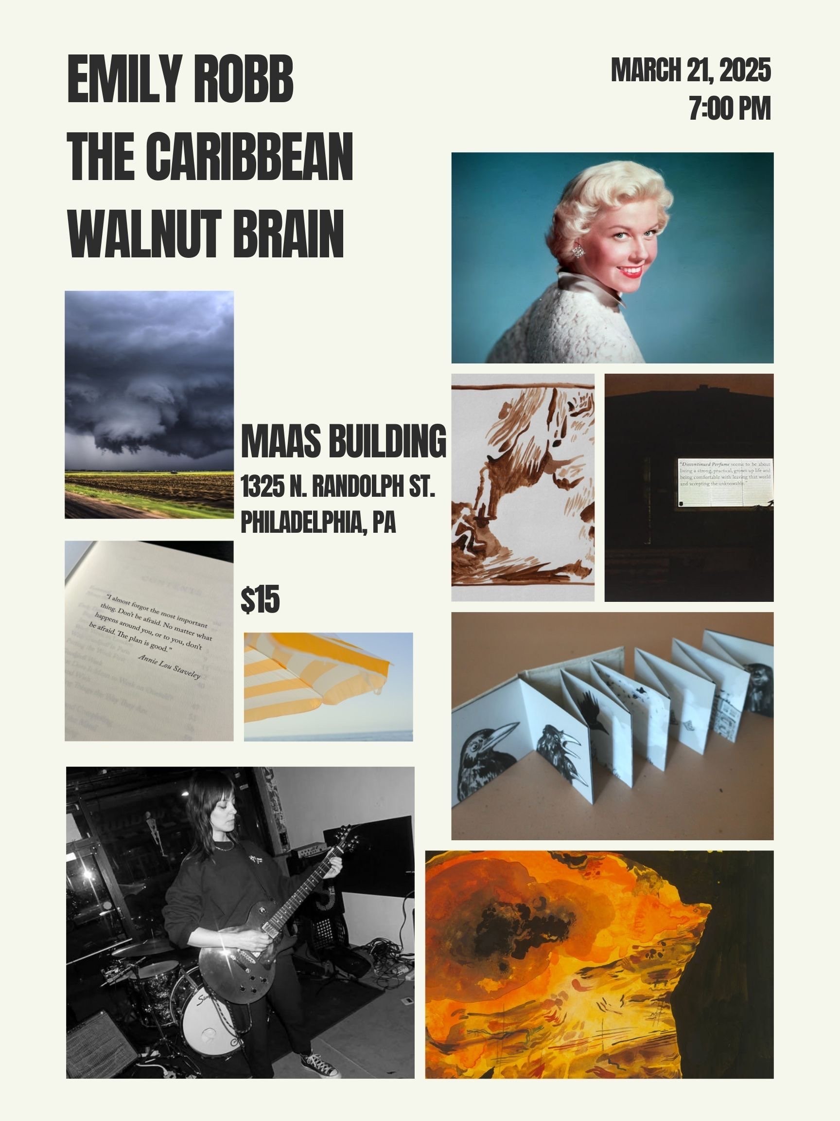 MAAS Presents: Emily Robb + The Caribbean + Walnut Brain — MAAS Building