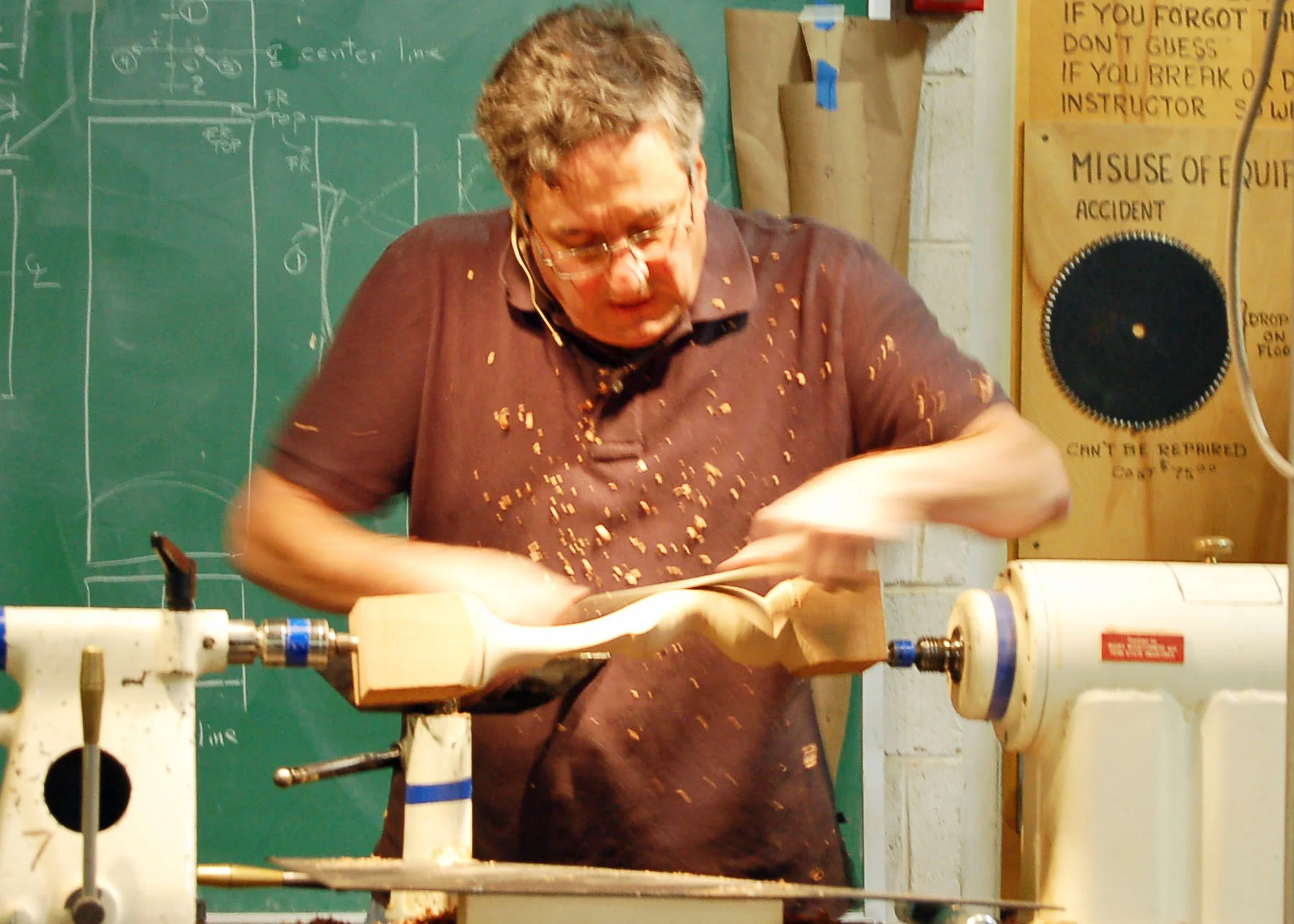 Mark Sfirri Demonstrates Multi-axis Turning — Bucks Woodturners