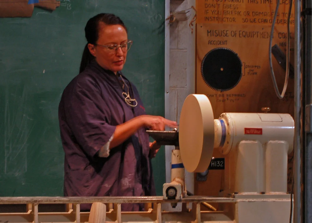 Kimberly Winkle's Mirror and Milkpaint — Bucks Woodturners